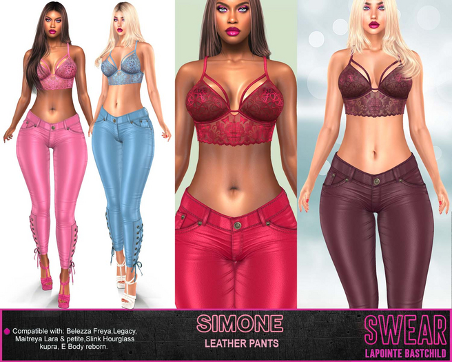 Second Life Marketplace - Leather Pants Simone